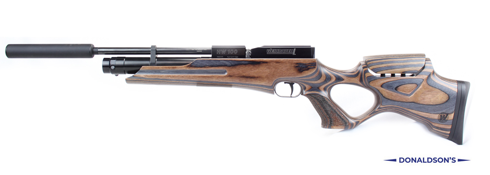 WEIHRAUCH .177 HW100 CARBINE THUMBHOLE ADJ LAMINATED For Sale UK